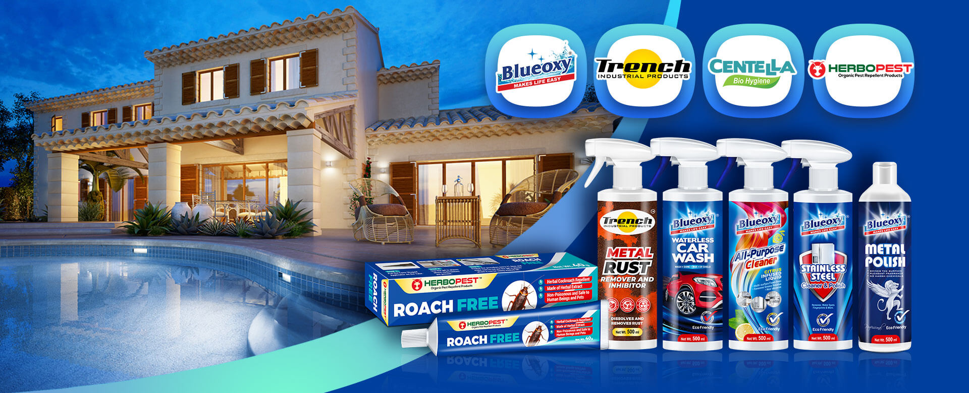 Blueoxy Home Cleaning Products | Disinfecting Products | BR Build Care
